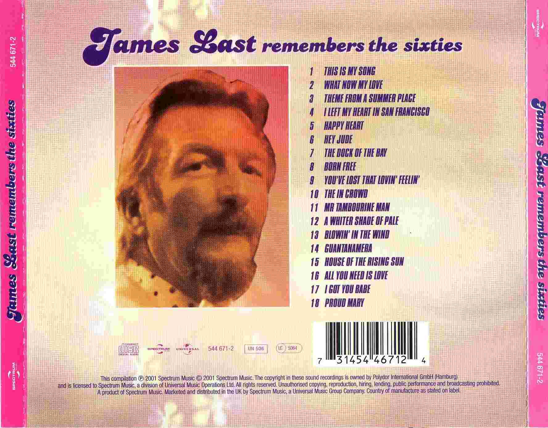 James Last James Last Remembers The Sixties (2001) : Back | CD Covers ...